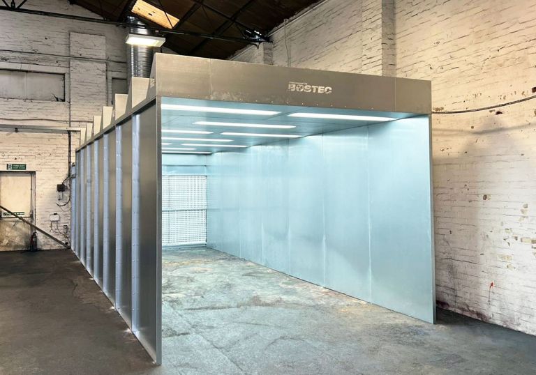 Bespoke Open or Enclosed Spray Booths - Bostec