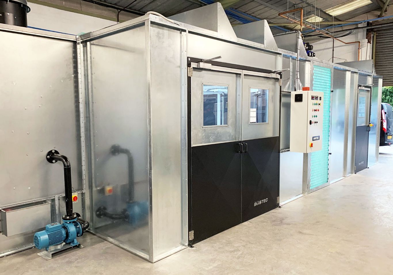Bespoke Open or Enclosed Spray Booths - Bostec