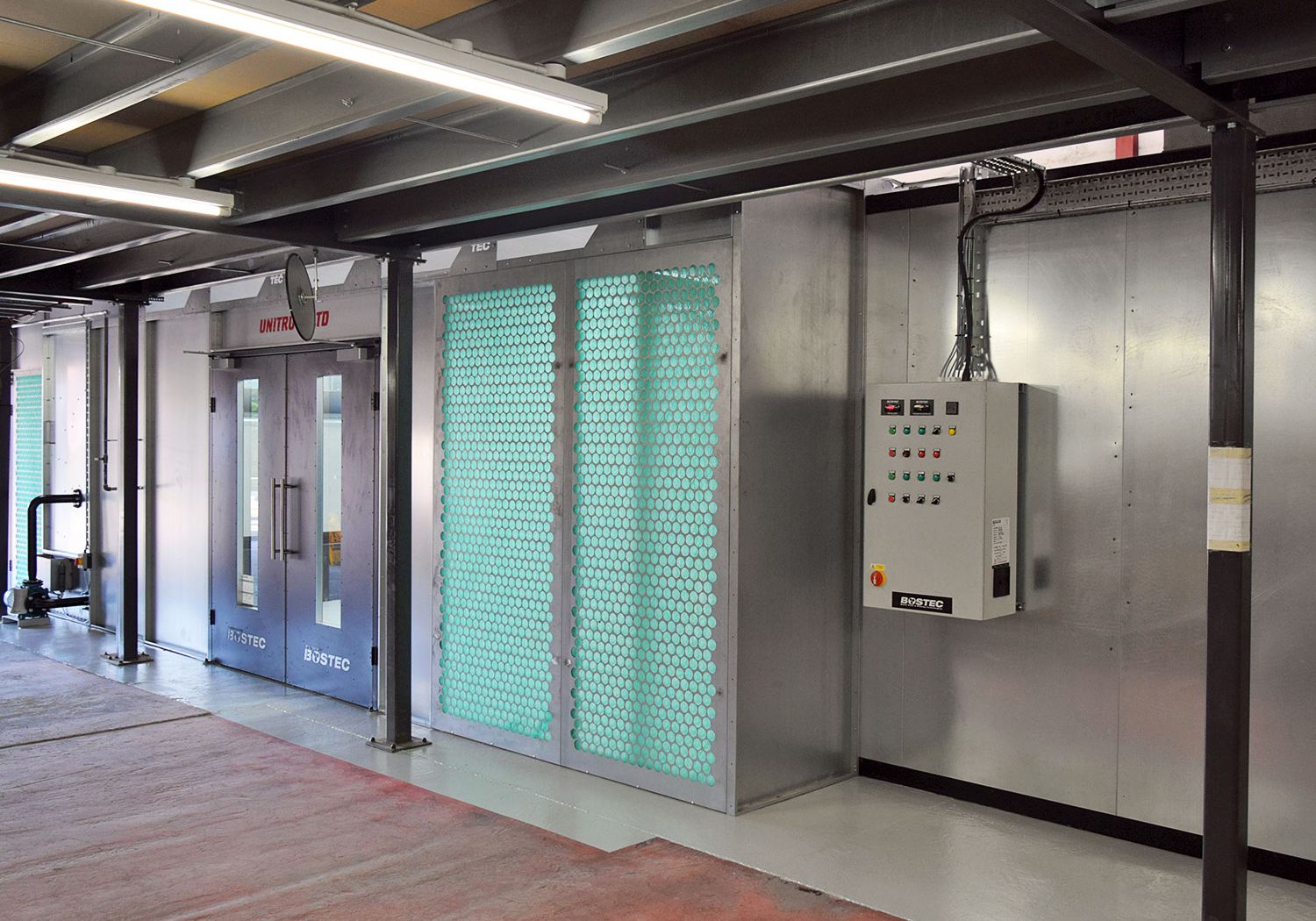 Bespoke Open or Enclosed Spray Booths - Bostec