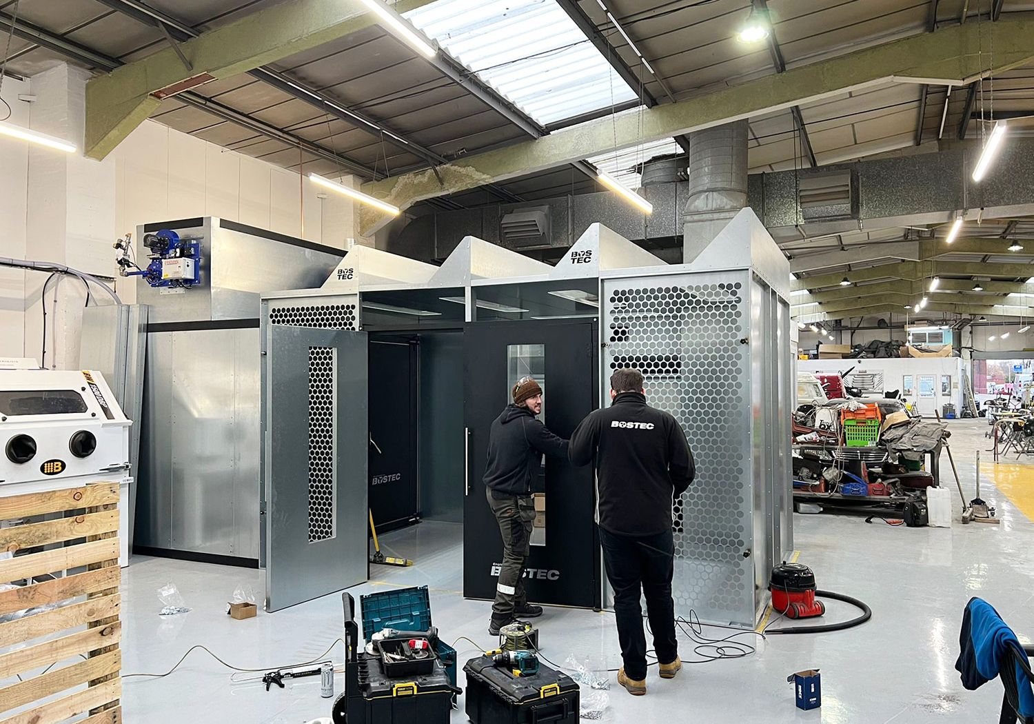 Bespoke Open or Enclosed Spray Booths - Bostec