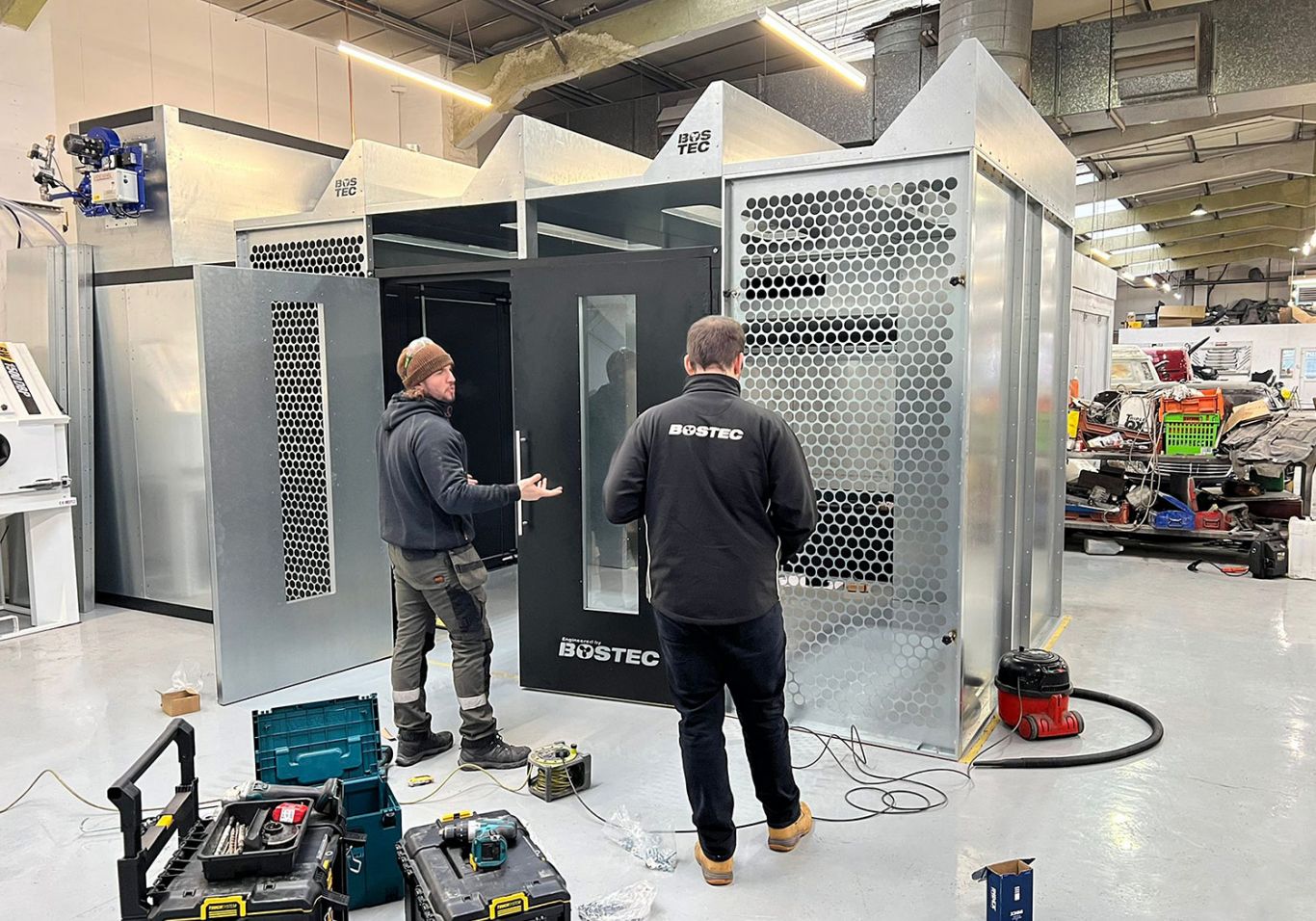 Bespoke Open or Enclosed Spray Booths - Bostec