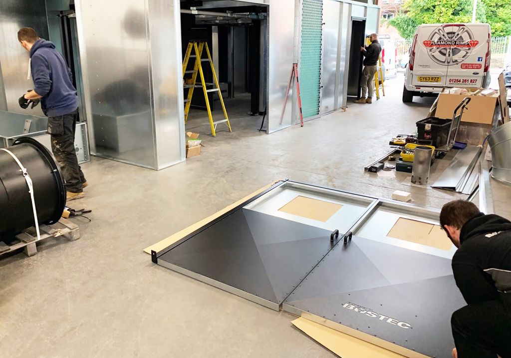 Bespoke Open or Enclosed Spray Booths - Bostec